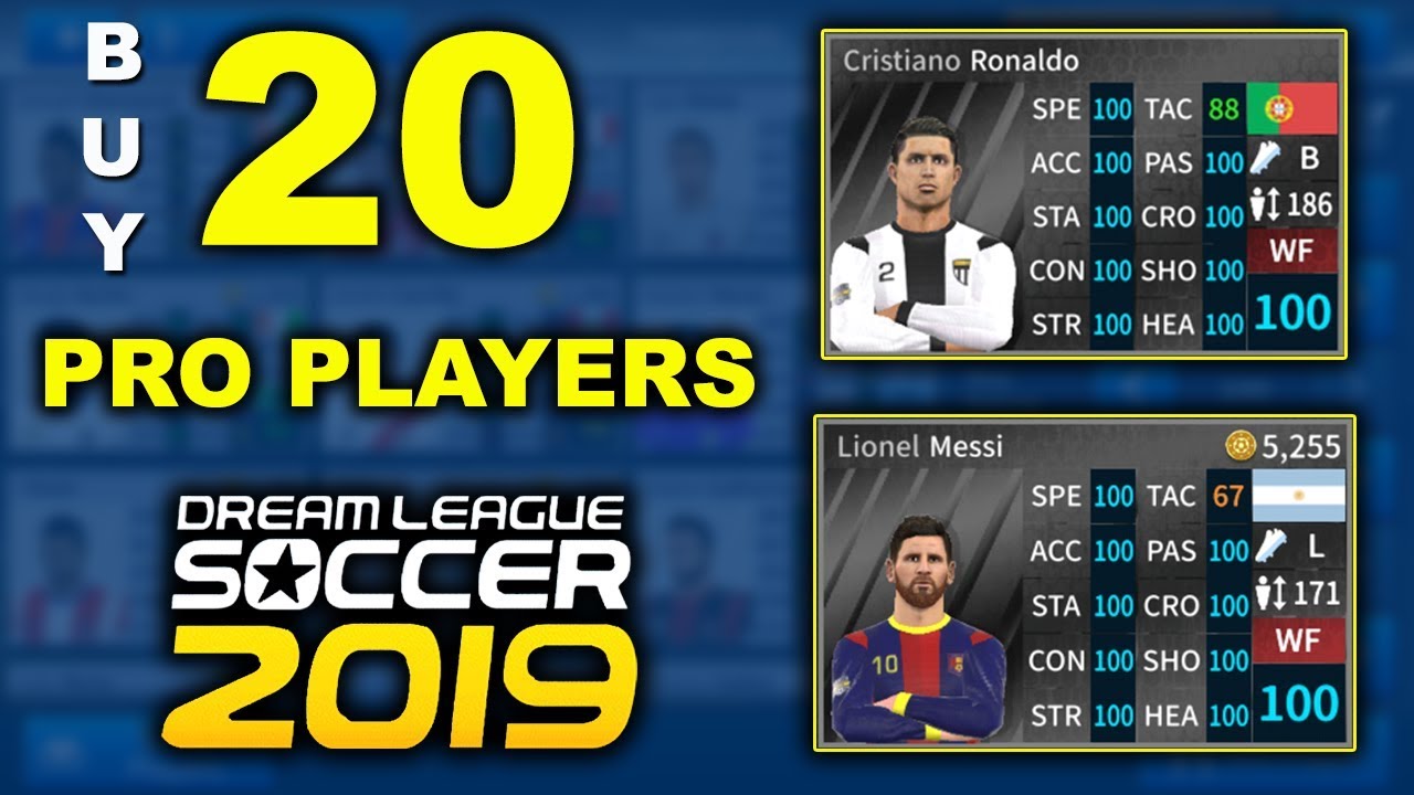 Let's Buy 20 Pro Players in Dream League Soccer 2019 - YouTube