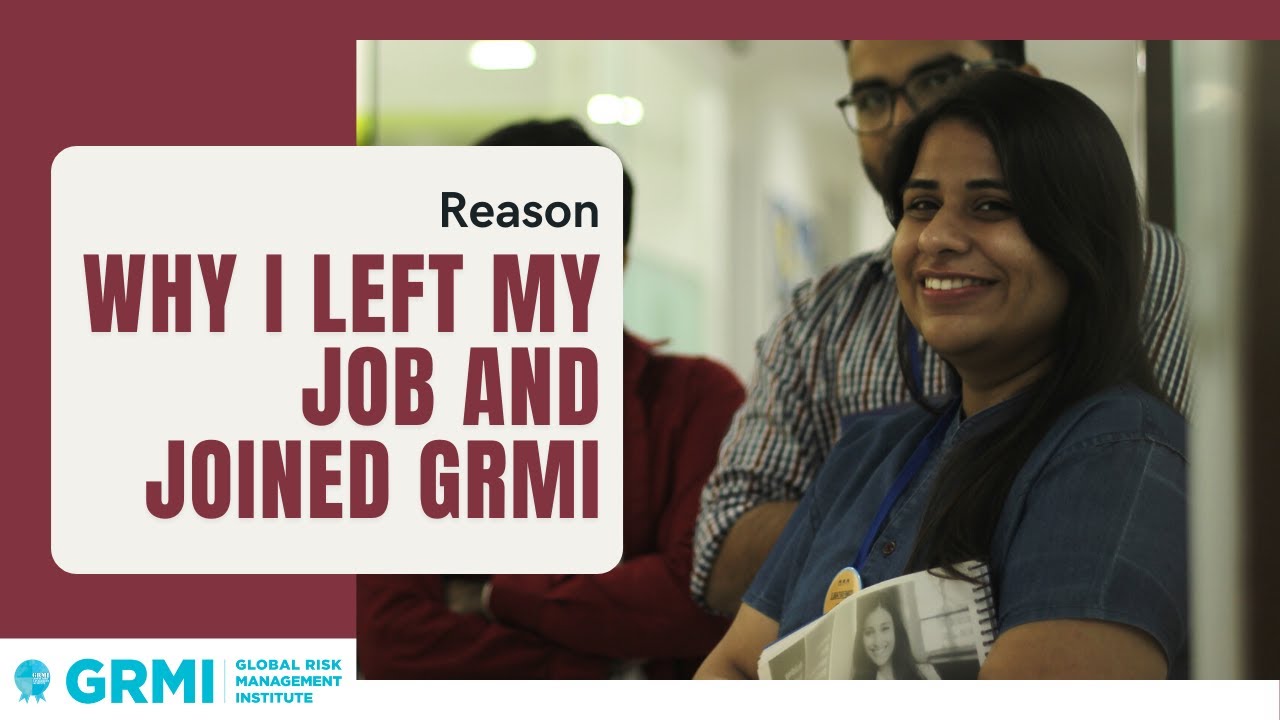 From EY to GRMI | Why joined Global Risk Management Institute - YouTube