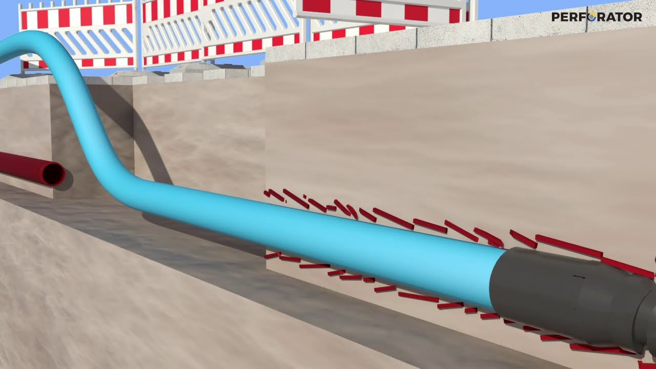 Pipe bursting / Pipe cracking / Pipe pulling - How it works - YouTube