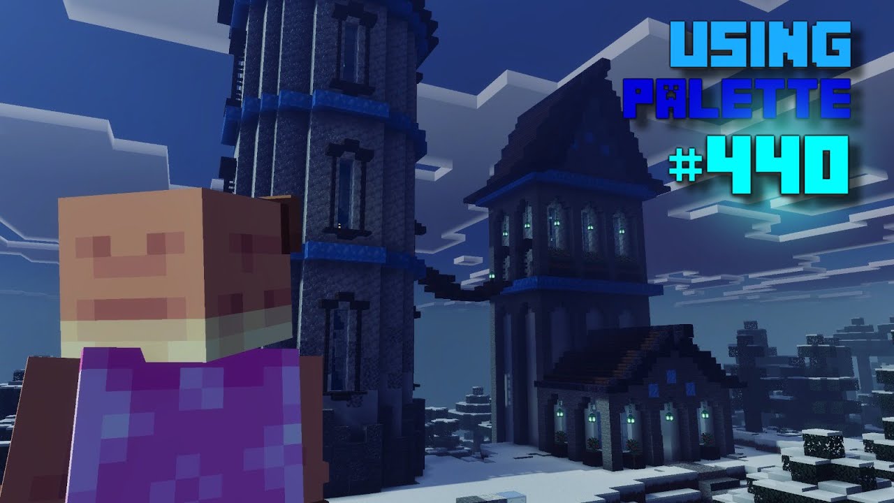 Minecraft - Building a Winter Base using a Palette - YouTube