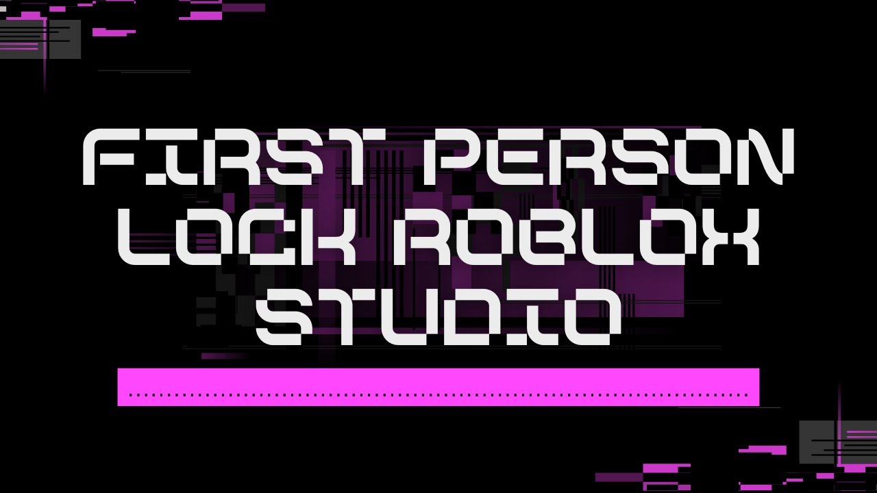First person lock roblox studio tutorial - YouTube