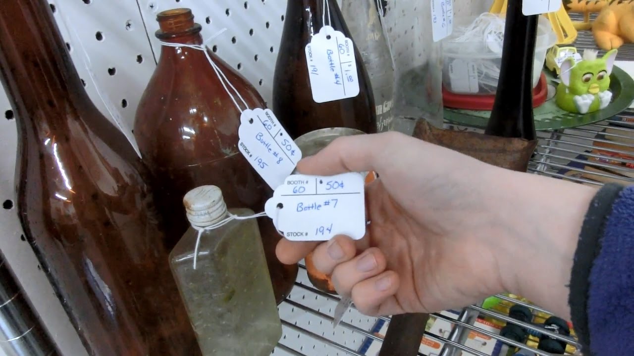 Selling Junk At an Antique Store 01: first test, Bottles, Books, Coal ...