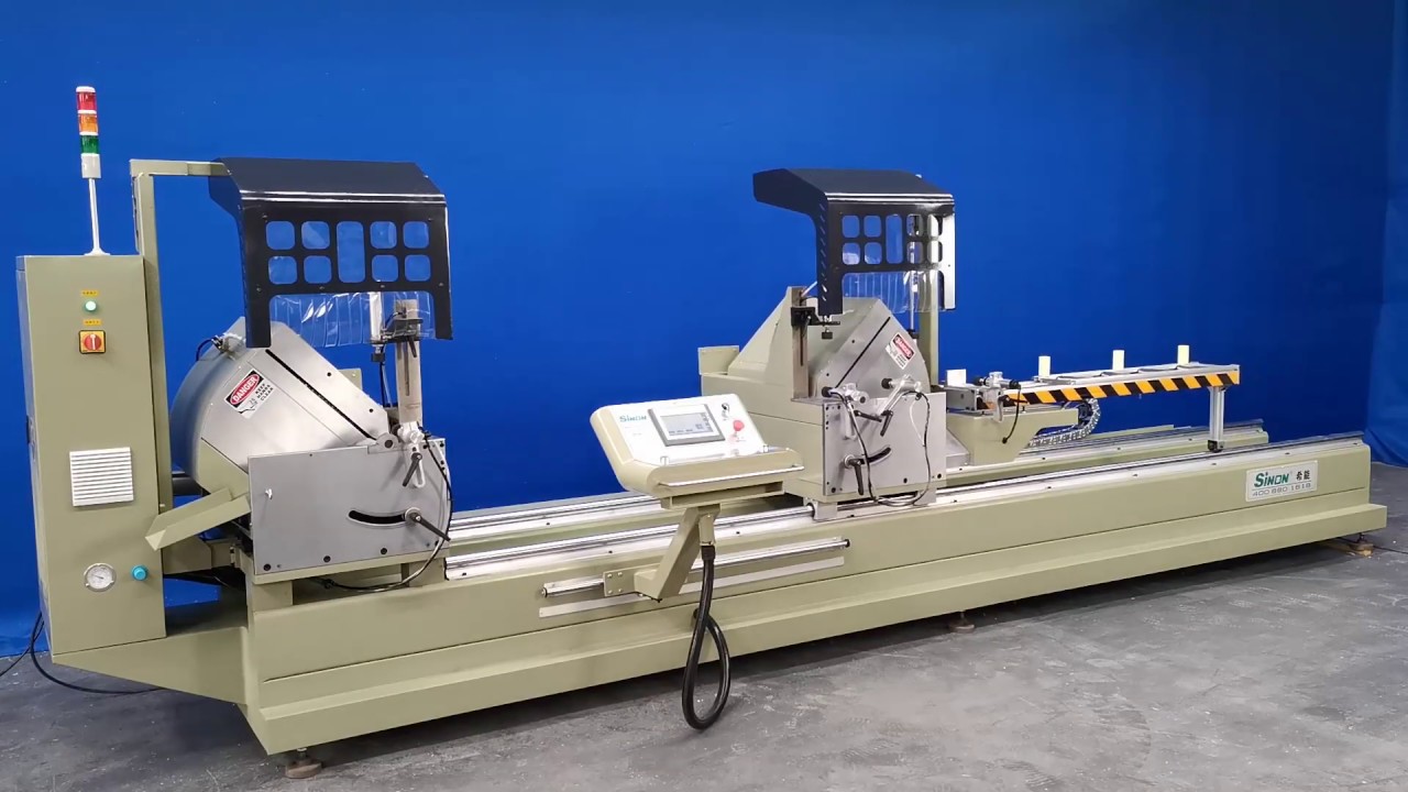 full automatic cnc double head cutting machine miter saw double cutter ...