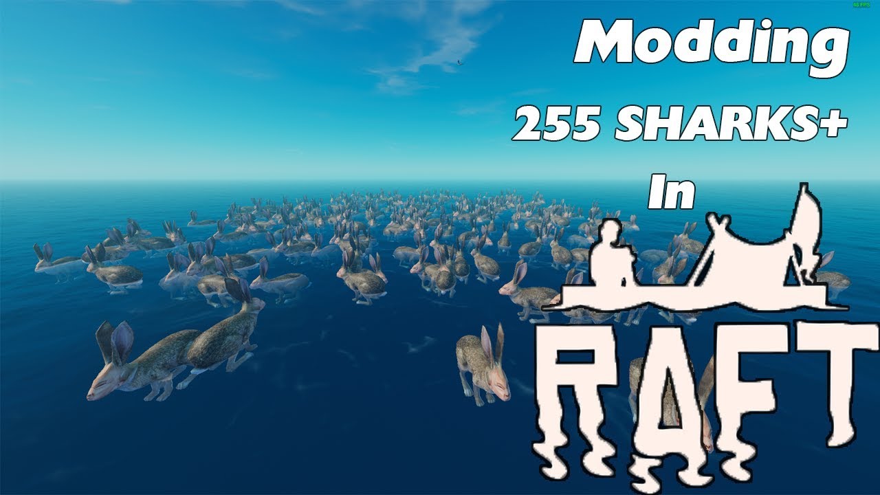 Multiple Sharks! Modding RAFT (I Spawned 255!) - YouTube