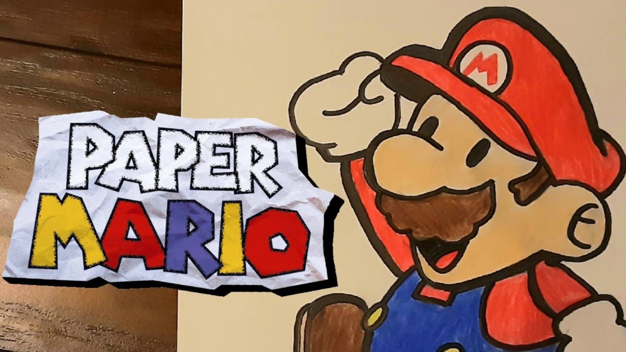 Drawing Paper Mario (In Honor of Its 20th anniversary) - YouTube