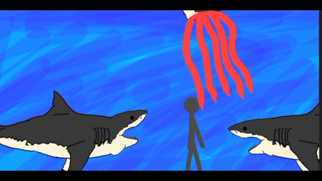 SHARK VS SHARKTOPUS VS OCTOSHARK (DC2) Drawing cartoons 2 - YouTube