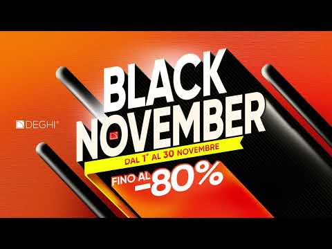 DEGHI BLACK NOVEMBER, sconti fino al -80%