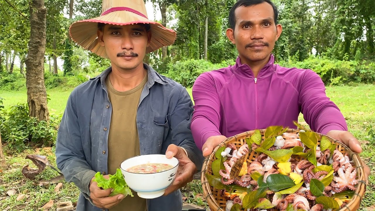 Steamed Octopus So Delicious - My Skill Cooking - YouTube