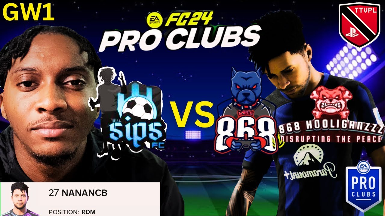 TTVPL IS BACK!! NananCB(Sips FC) vs Elite 868 & 868 Hooliganzz on FC24 ...