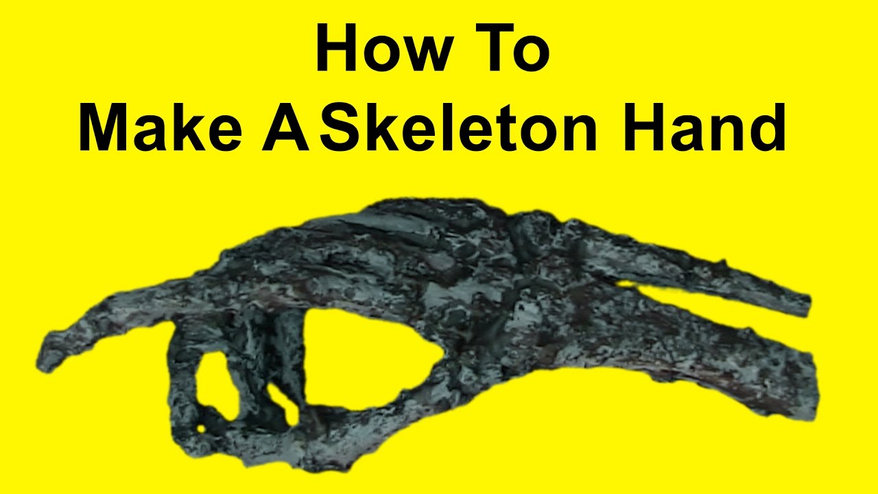 How To Make A Skeleton Hand Prop (DIY) - YouTube