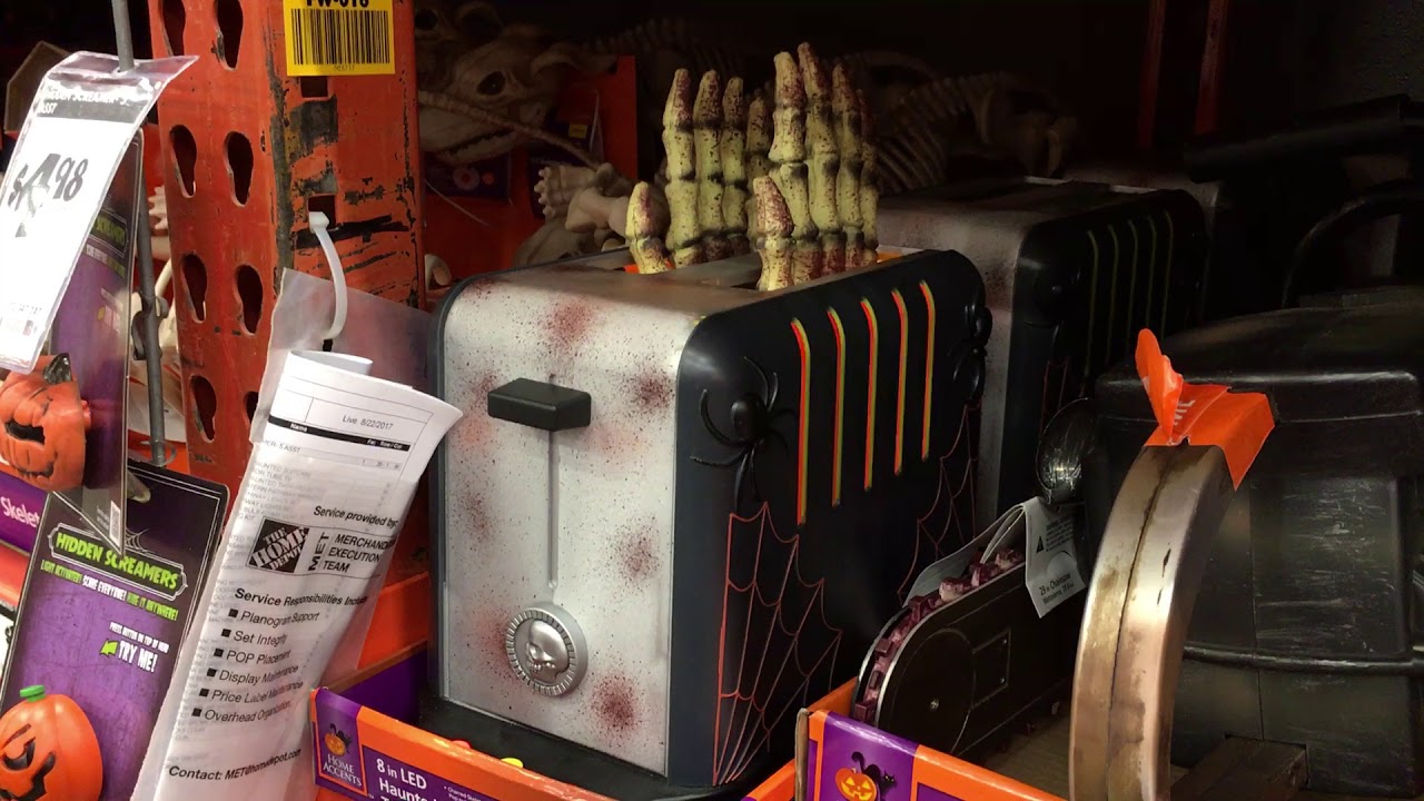 Home Depot Halloween 2017 Haunted Toaster - YouTube
