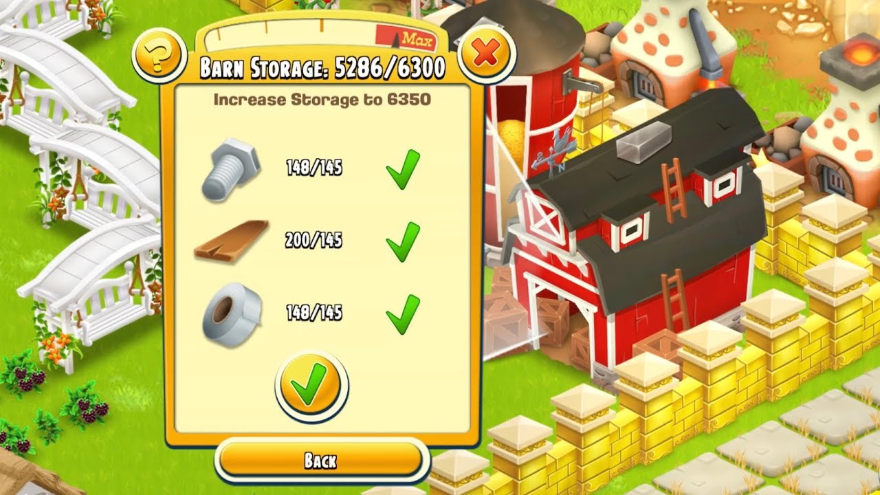 Increasing Barn Storage to 6350 | Hay Day Level 143 🥳 - YouTube