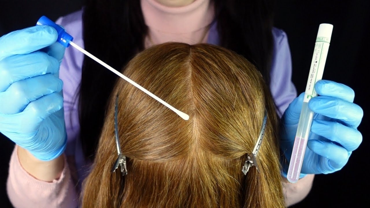 ASMR Medical Scalp Check & Sample Taking (Whispered) - YouTube