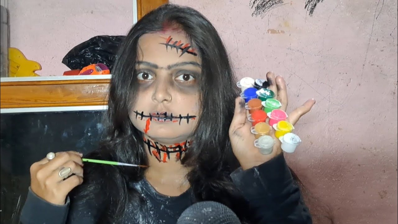 ASMR Halloween Makeup Artist 🎨 - YouTube