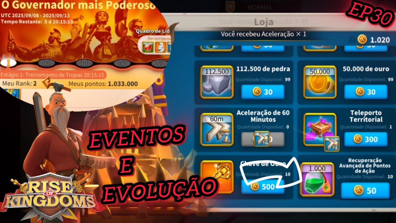 Ranqueando no MGE treinando tropas e completando eventos no Rise Of ...