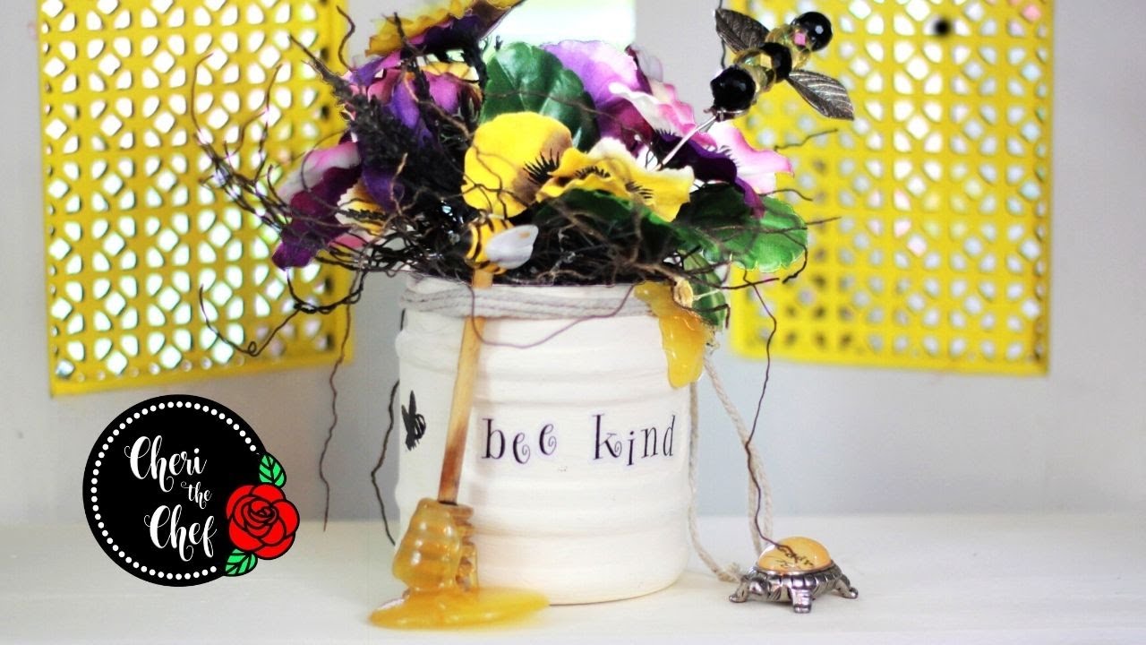 Diy Honey Bee Craft | Cute & Easy Spring Decoration! - YouTube