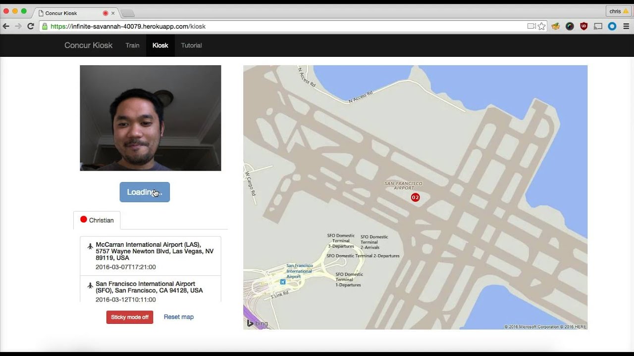 Concur Face Recognition Demo using Microsoft Project Oxford - YouTube