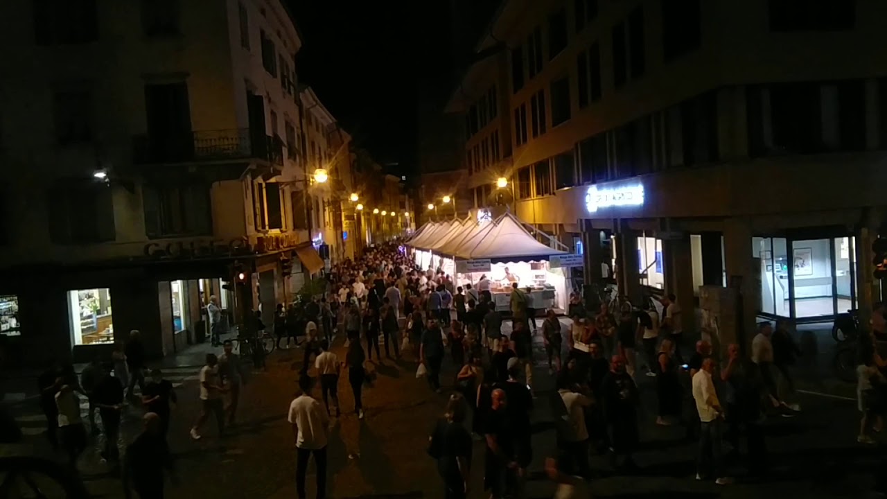 Crowded Street in Night | Royality Free Stock Footage - YouTube
