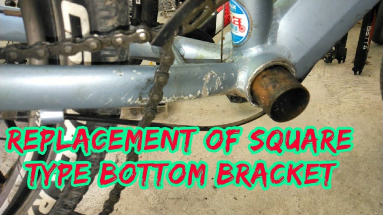 Replacement of Square type Bottom bracket - YouTube