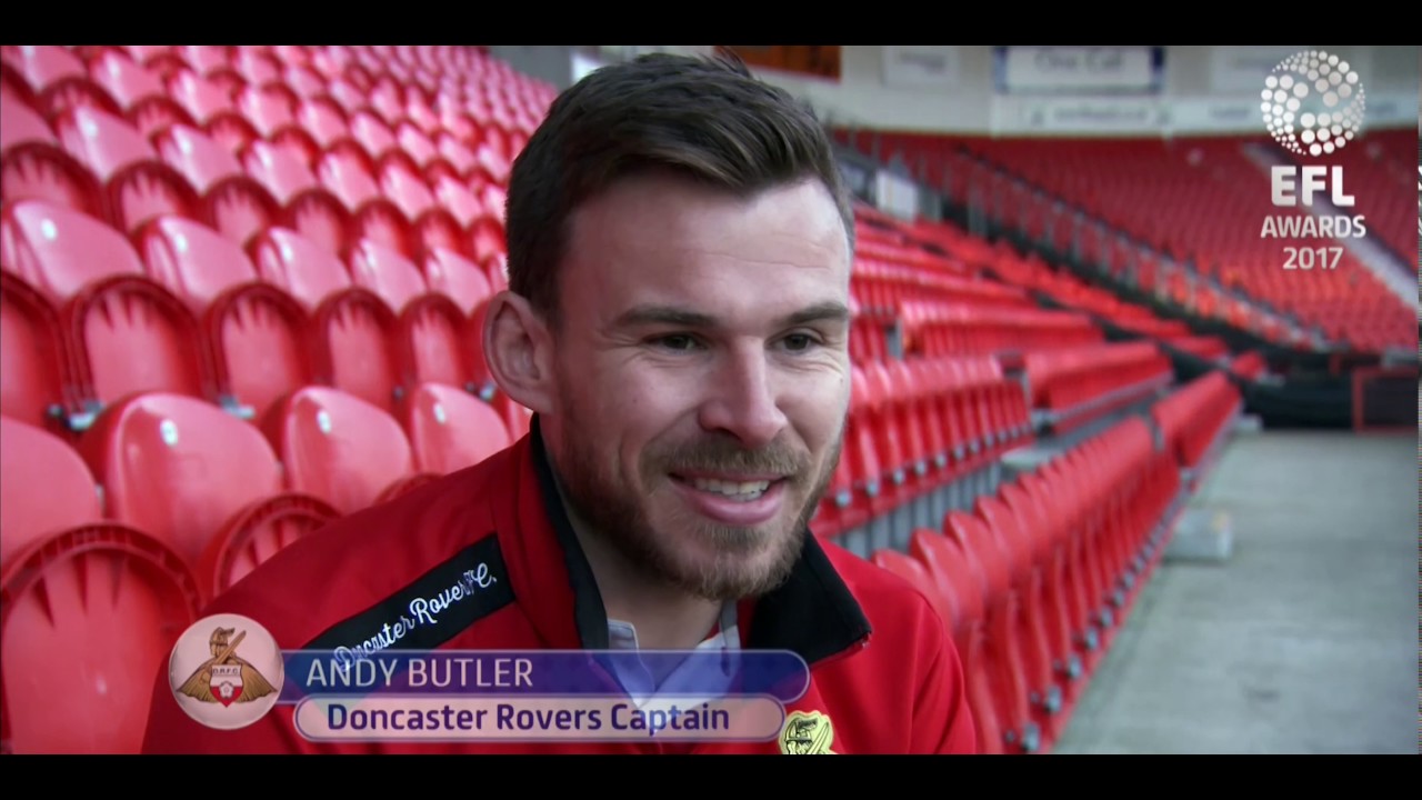 EFL Awards: Andy Butler (Doncaster Rovers) - 2016 PFA Player in the ...