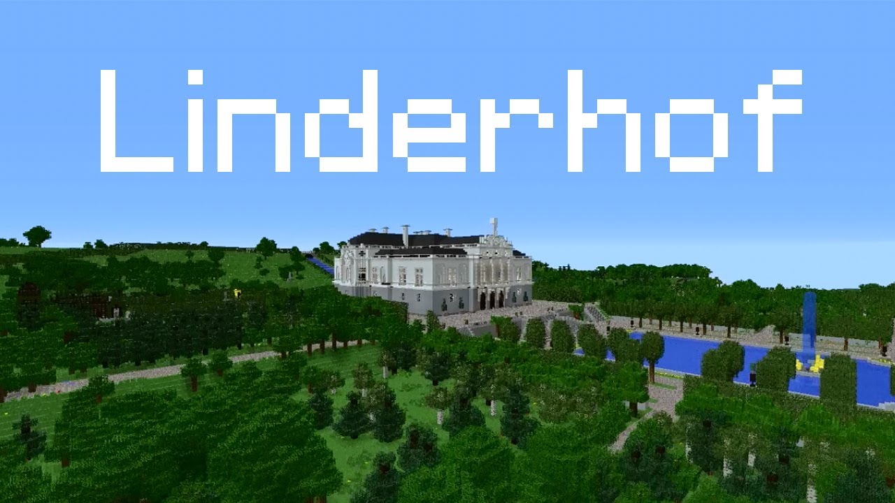 Minecraft: Schloss Linderhof (timelapse | landscape) - YouTube