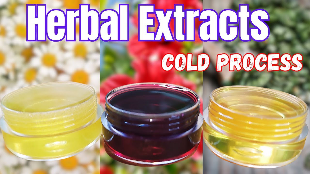 How to Make Herbal Extracts at home [Cold Process Extracts] - YouTube