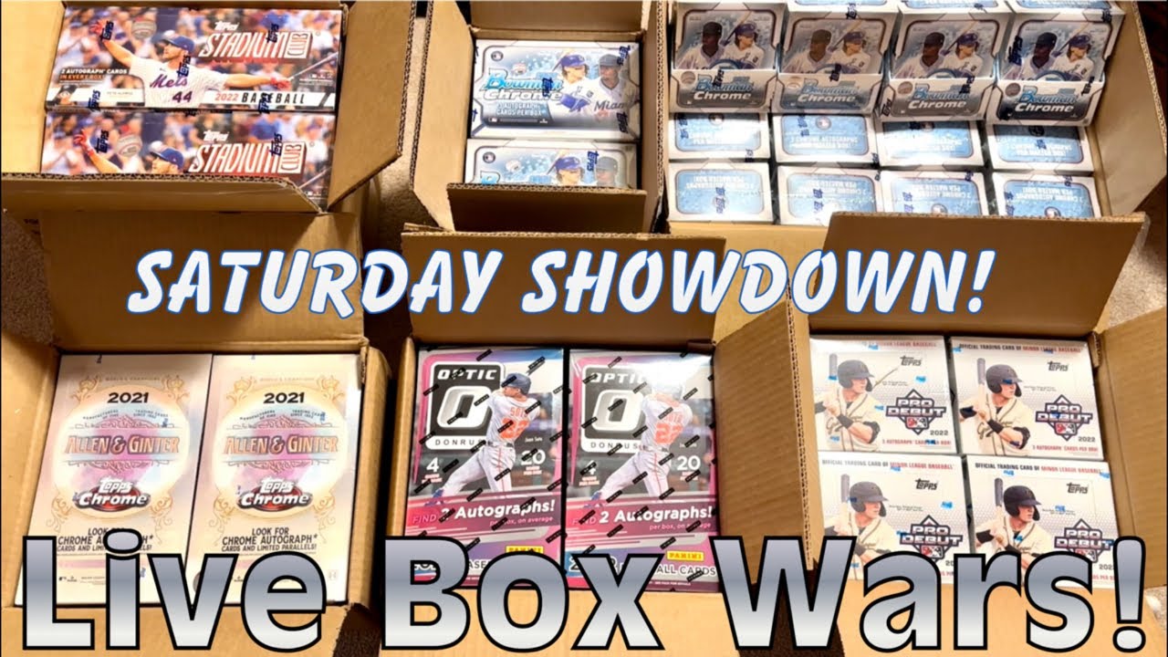 BOX WARS WITH BOWMAN CHROME, OPTIC, STADIUM CLUB AND MORE! (Saturday ...
