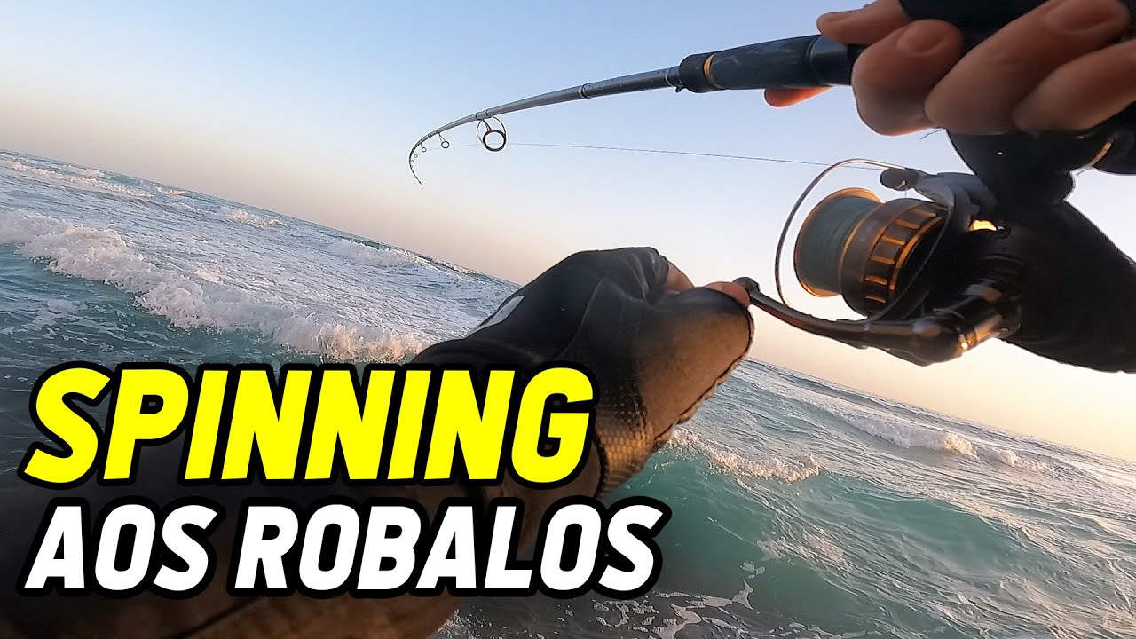 PESCA DE ROBALOS AO SPINNING | Boa actividade | Algarve Portugal | 4k ...
