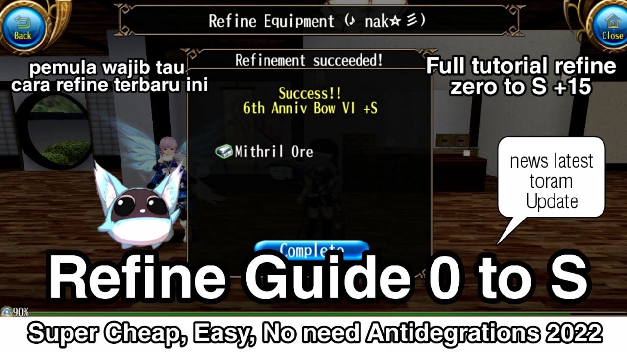 Toram Online Refine 0 to S Without Antidegrations, Refine Super Cheap ...