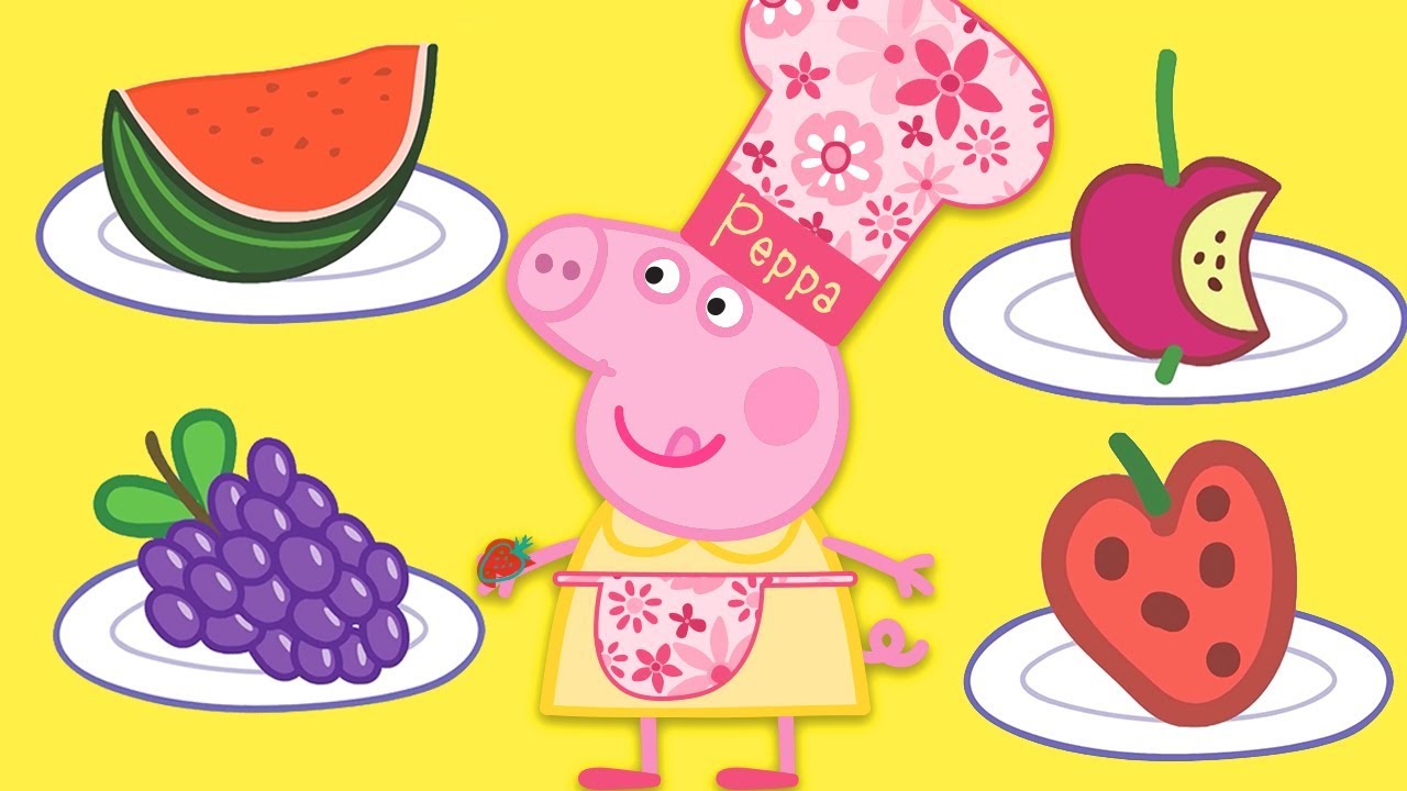 Peppa Pig - Learn Fruits for Kids - Counting for Kids - Learning with ...