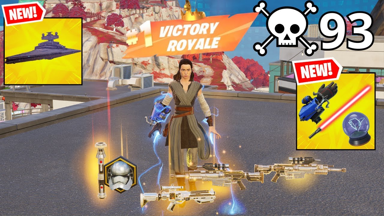 93 Elimination SITH REY Solo vs Squad Zero Build Gameplay WINS ...