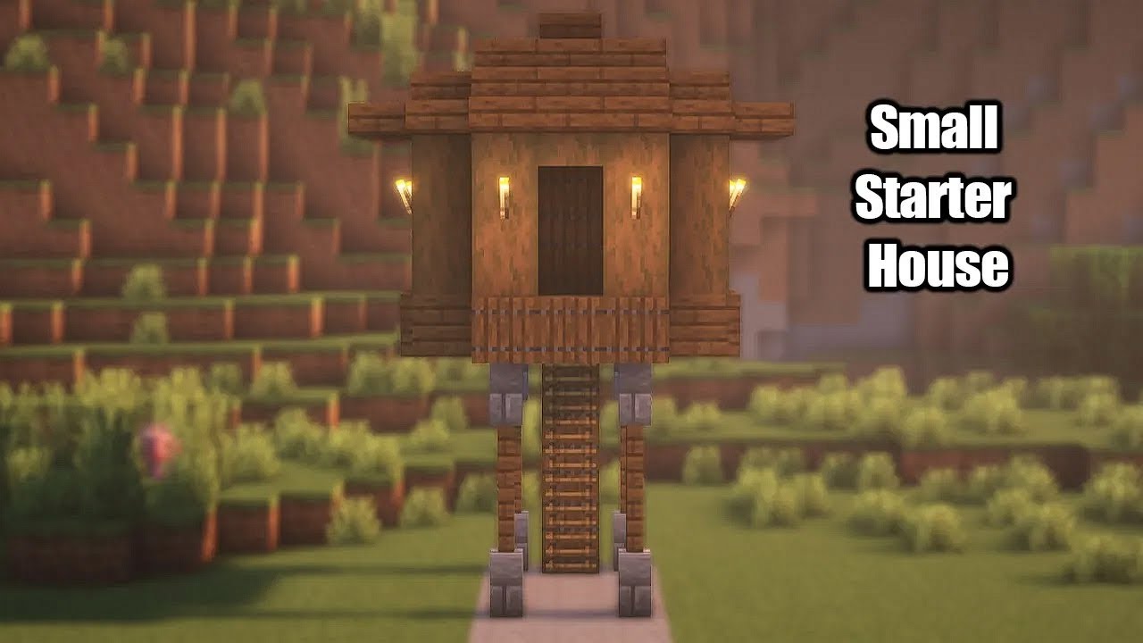 Minecraft Small Starter House | Tutorial | Minecraft House [How to ...