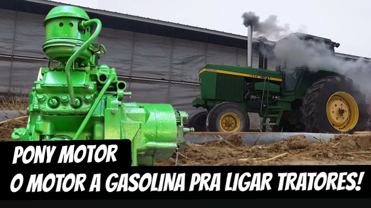 PONY MOTOR - O MOTOR A GASOLINA PRA LIGAR TRATORES!! - YouTube