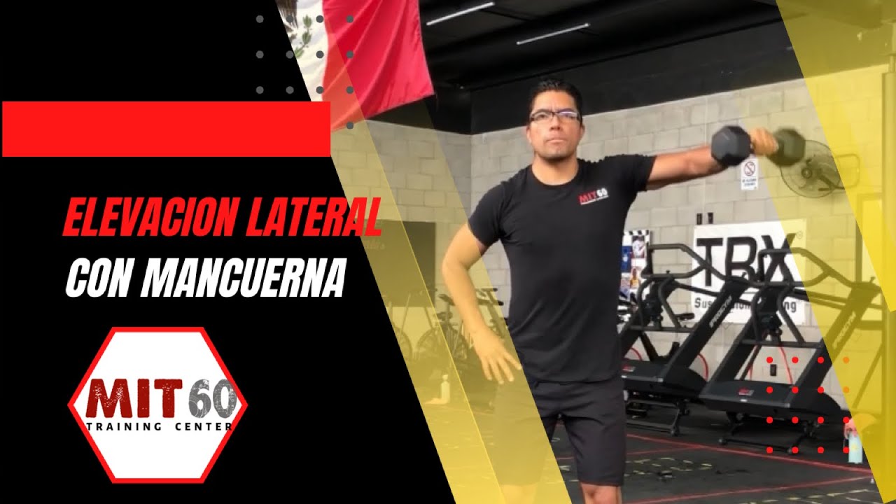 Elevacion lateral con mancuerna / Lateral dumbbell rise - YouTube