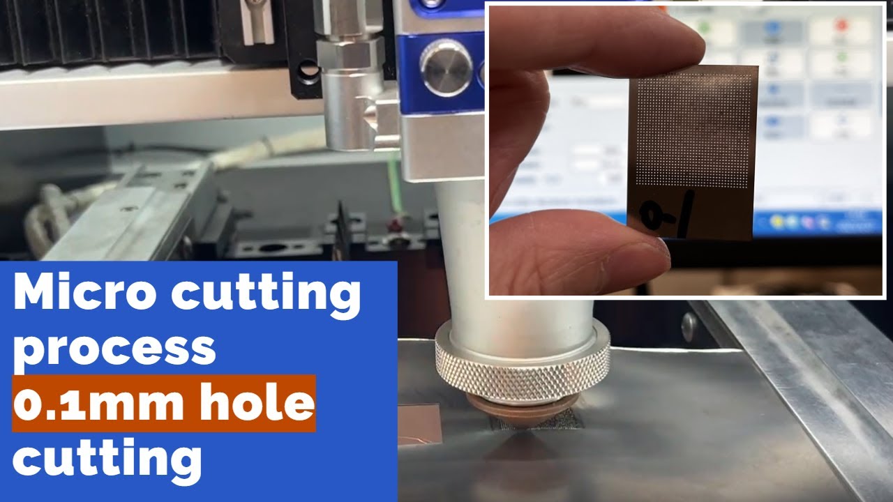 Micro processing high precision fiber laser cutting machine - YouTube