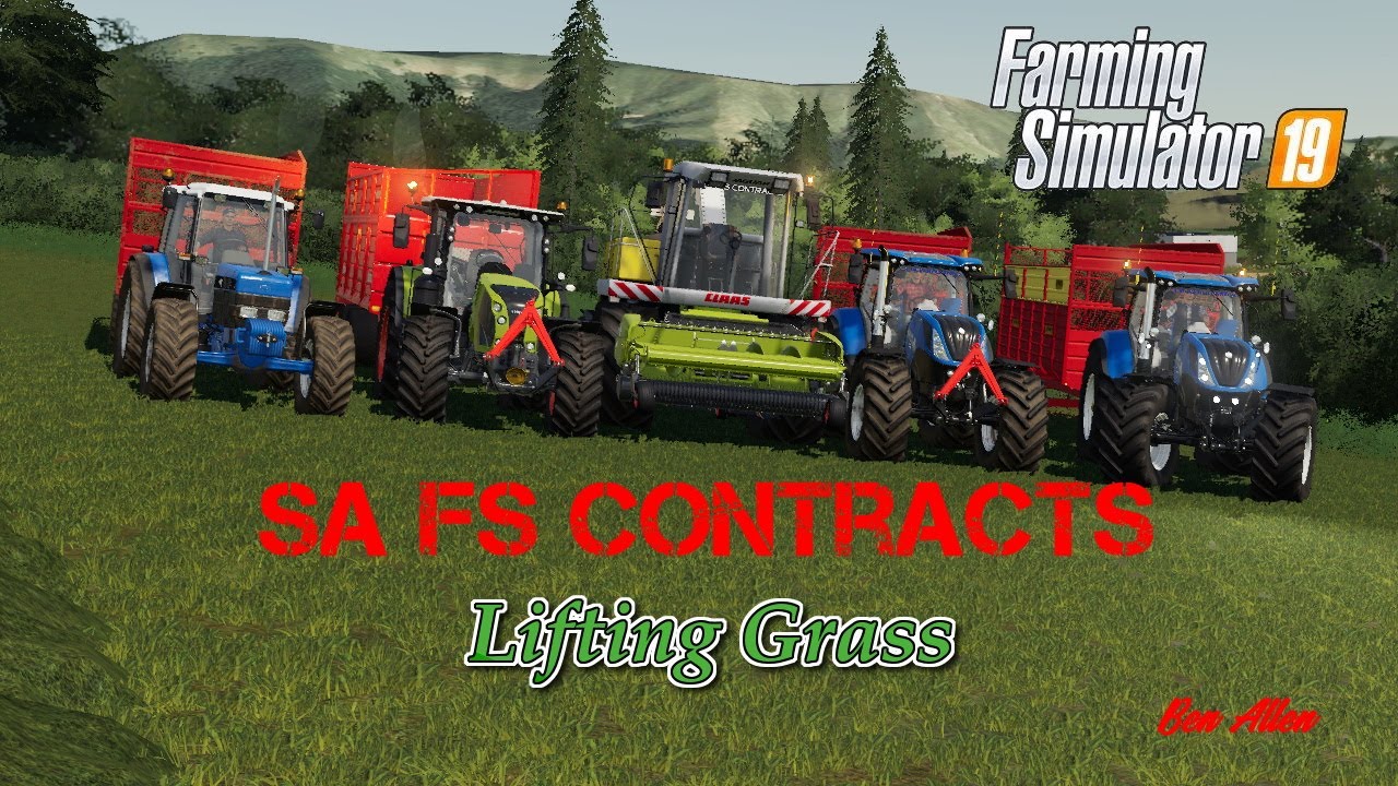 FS19 | SA FS Contracts Lifting Grass | Ballincraig Extended - YouTube