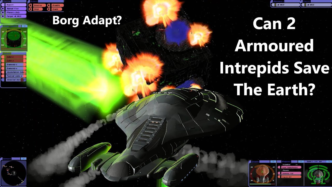 Can 2 Armored Intrepid Class Ships Save Earth From A Borg Invasion ...