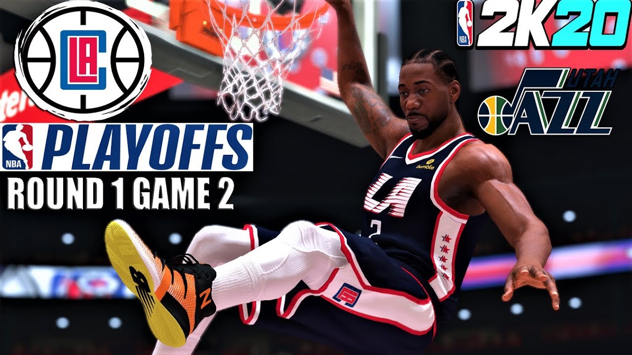 NBA 2K20 Playoffs West Round 1 Game 2 Jazz vs Clippers - CPU Engine ...