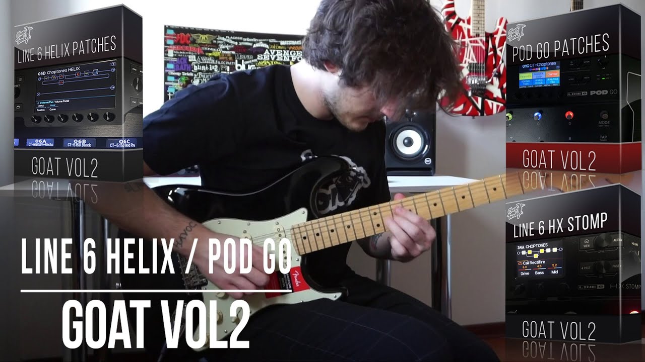 Line 6 Helix Series / POD Go Patches | GOAT vol2 | Greatest Hits Medley ...