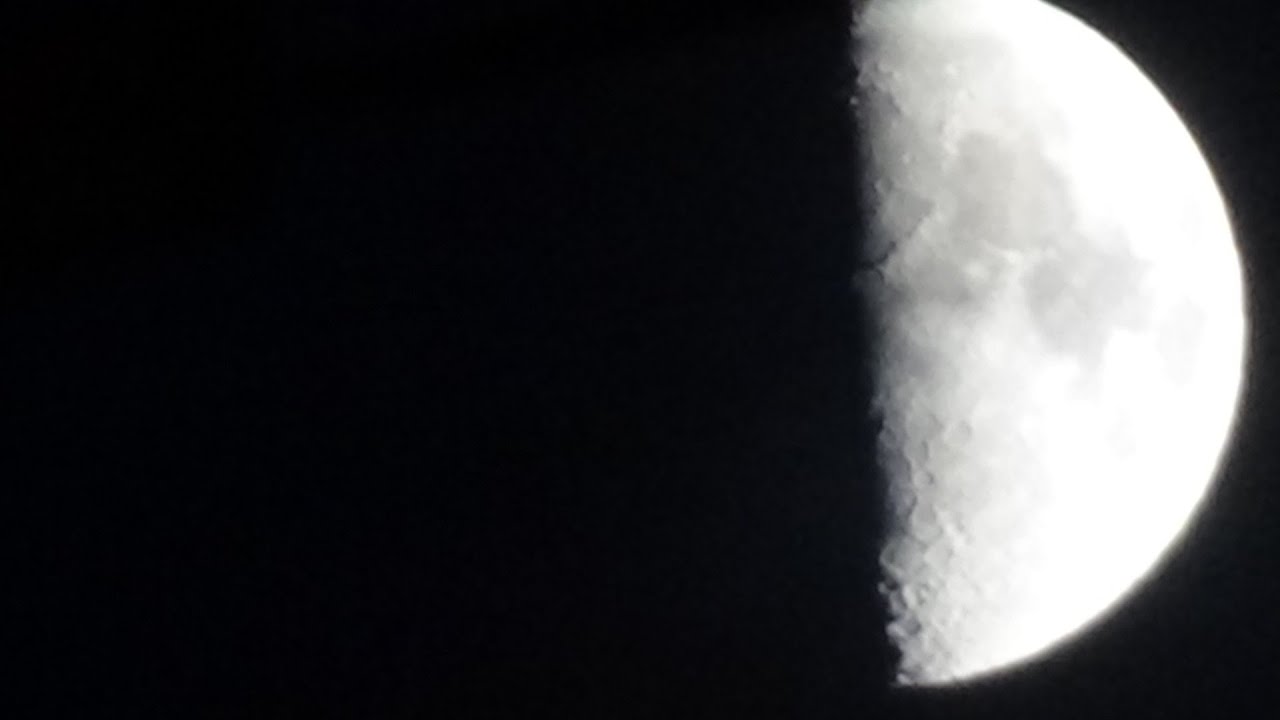looking at the half moon tonight going south - YouTube