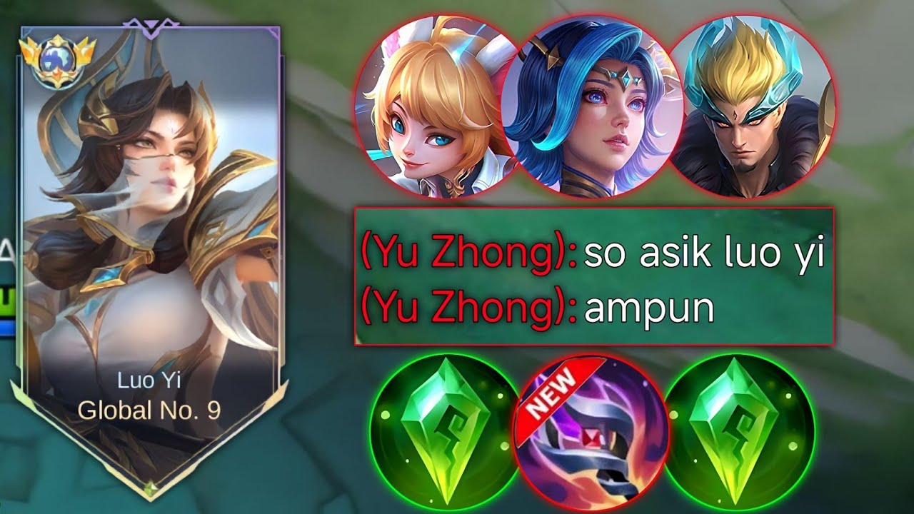 LUO YI PERFECT GAMEPLAY VS META HERO JOY | NONSTOP GANKING| LUO YI BEST ...