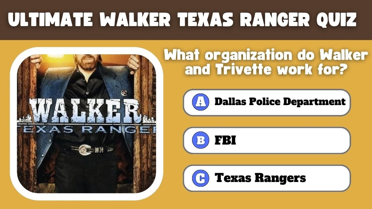 Walker Texas Ranger Trivia Quiz: Only Experts Will Score 100%! - YouTube