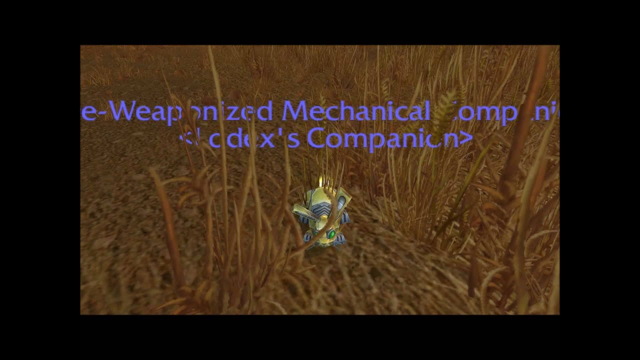 De-Weaponized Mechanical Companion - YouTube