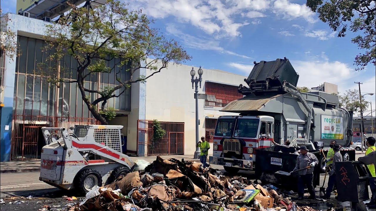 Massive Garbage Pile Cleanup - NASA Services - YouTube