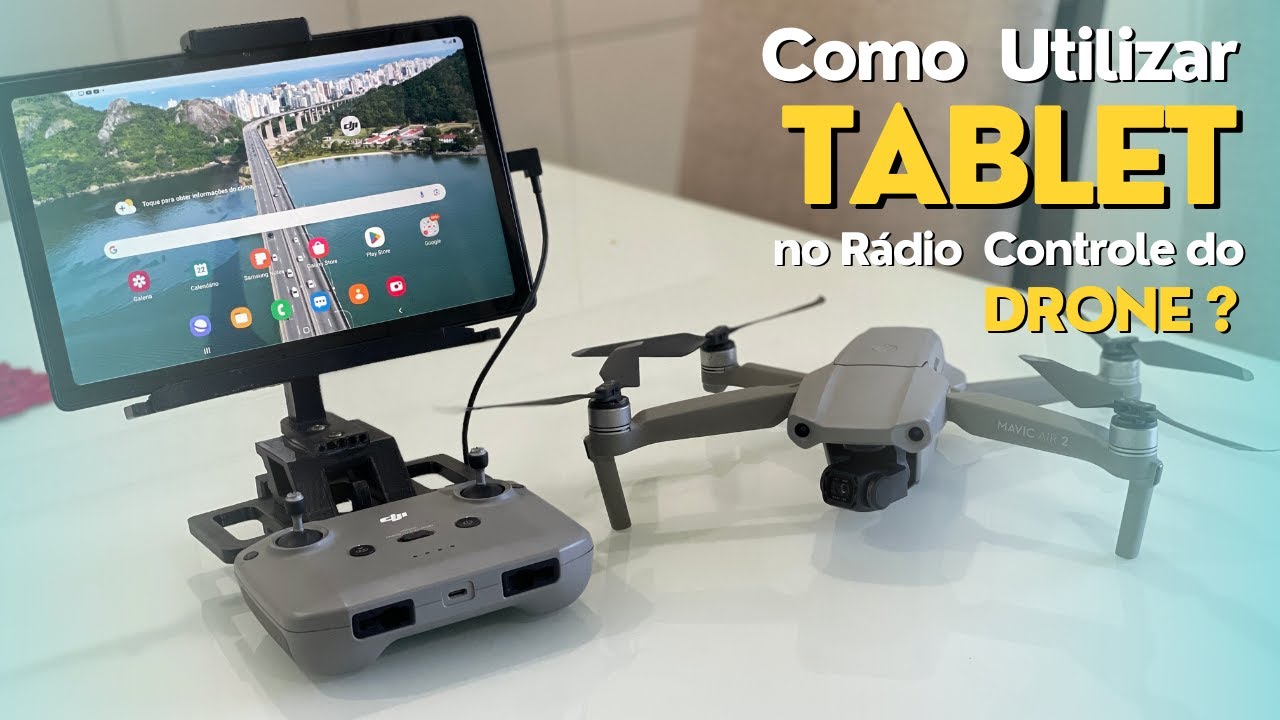 Como Utilizar Tablet no Radio Controle do Drone? - YouTube