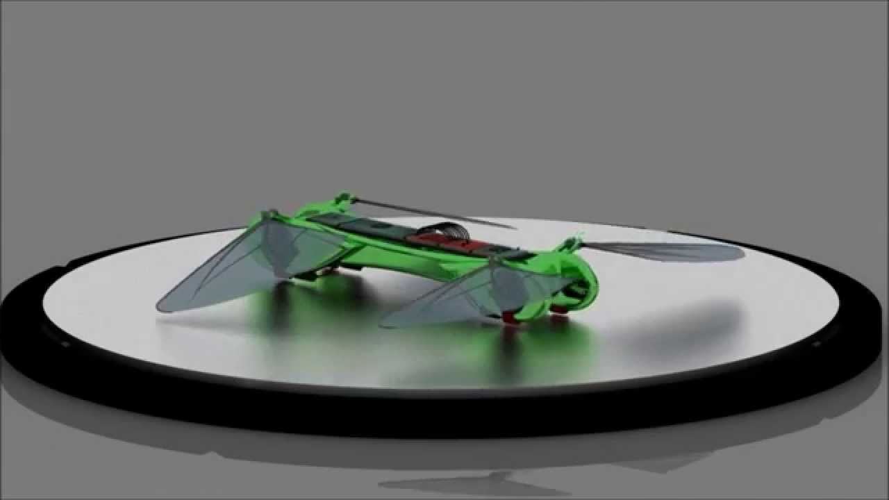 Robot Dragonfly Color Options - YouTube