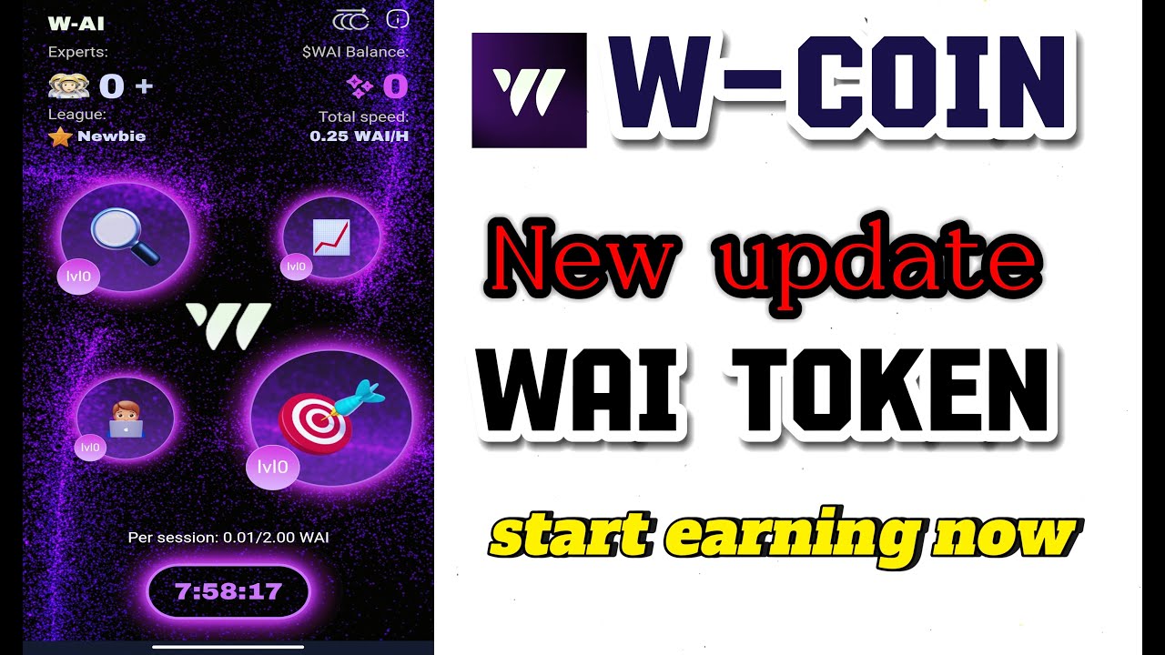 W-Coin new update WAI token || earn wai token for w-coin airdrop 💸💸 ...