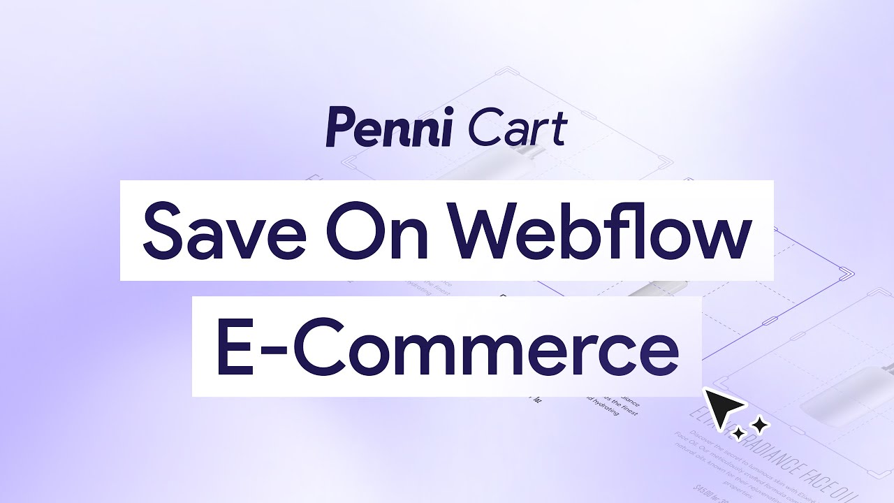 Save on Webflow E-Commerce with Penni Cart - YouTube