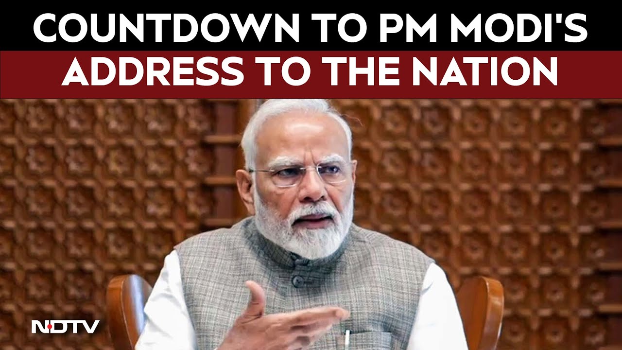 PM Modi Address Today | Countdown To PM Modi's Address To The Nation ...