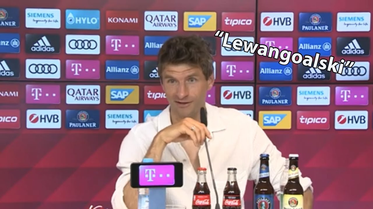 Muller says Lewangoalski!!! 😂 - YouTube